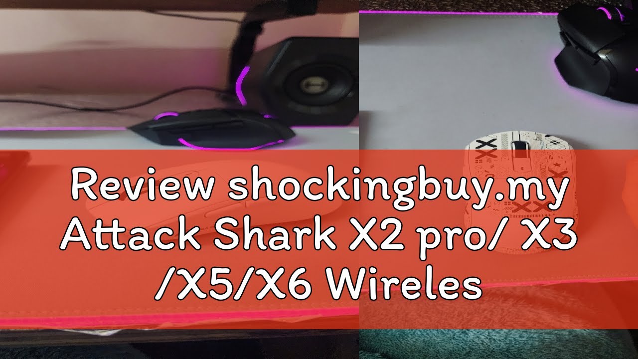 Review shockingbuy.my Attack Shark X2 pro/ X3 /X5/X6 Wireless Bluetooth ...