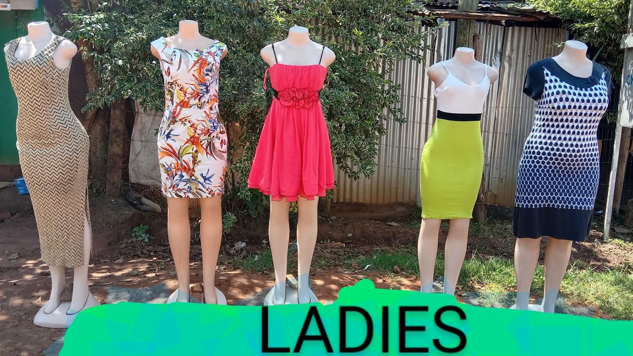 #Mtumba opening a Canadian bale for mixed dresses - YouTube