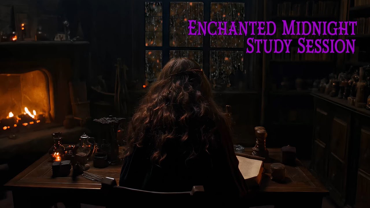 Enchanted Midnight Study Session | 4K - YouTube