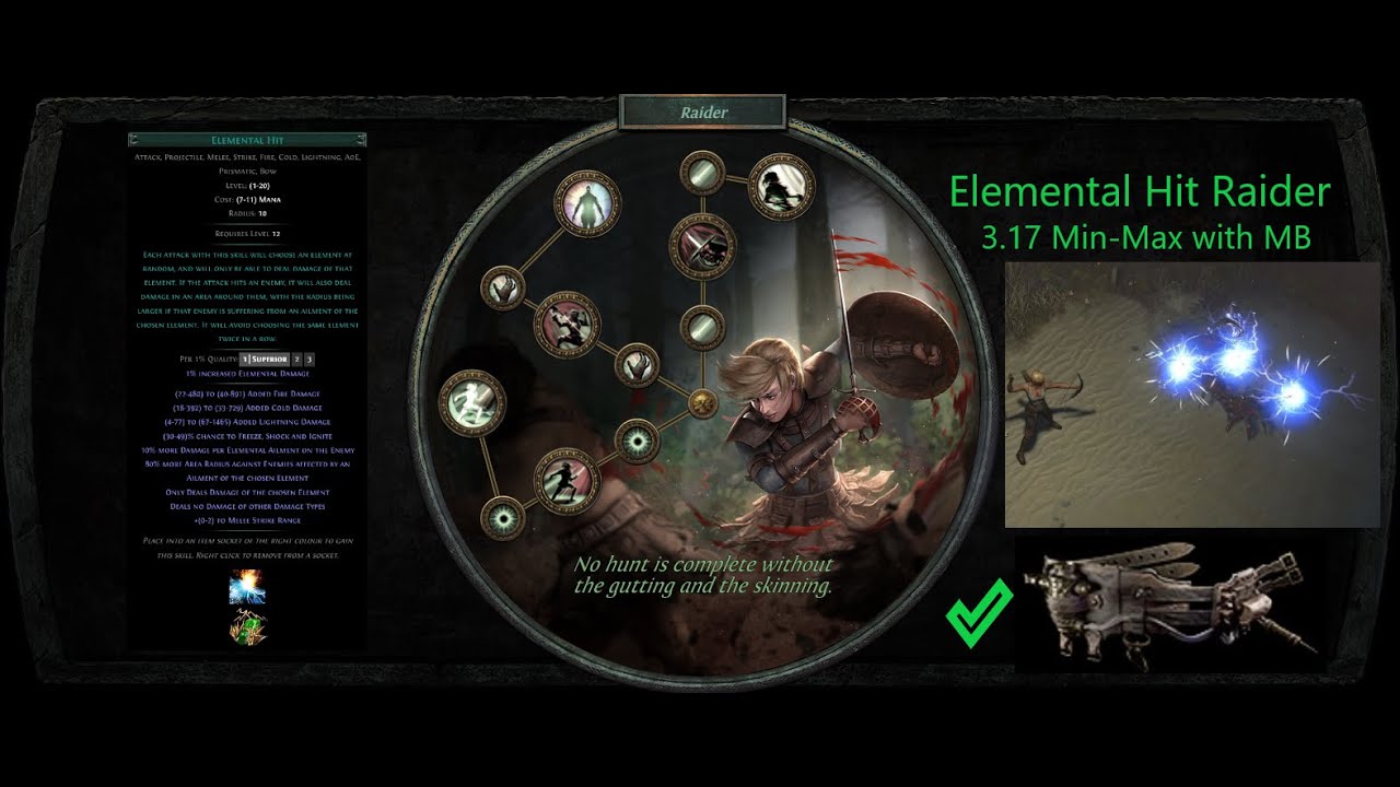 Path of Exile - 3.17 - Elemental Hit Raider 58m Sirus DPS with ...