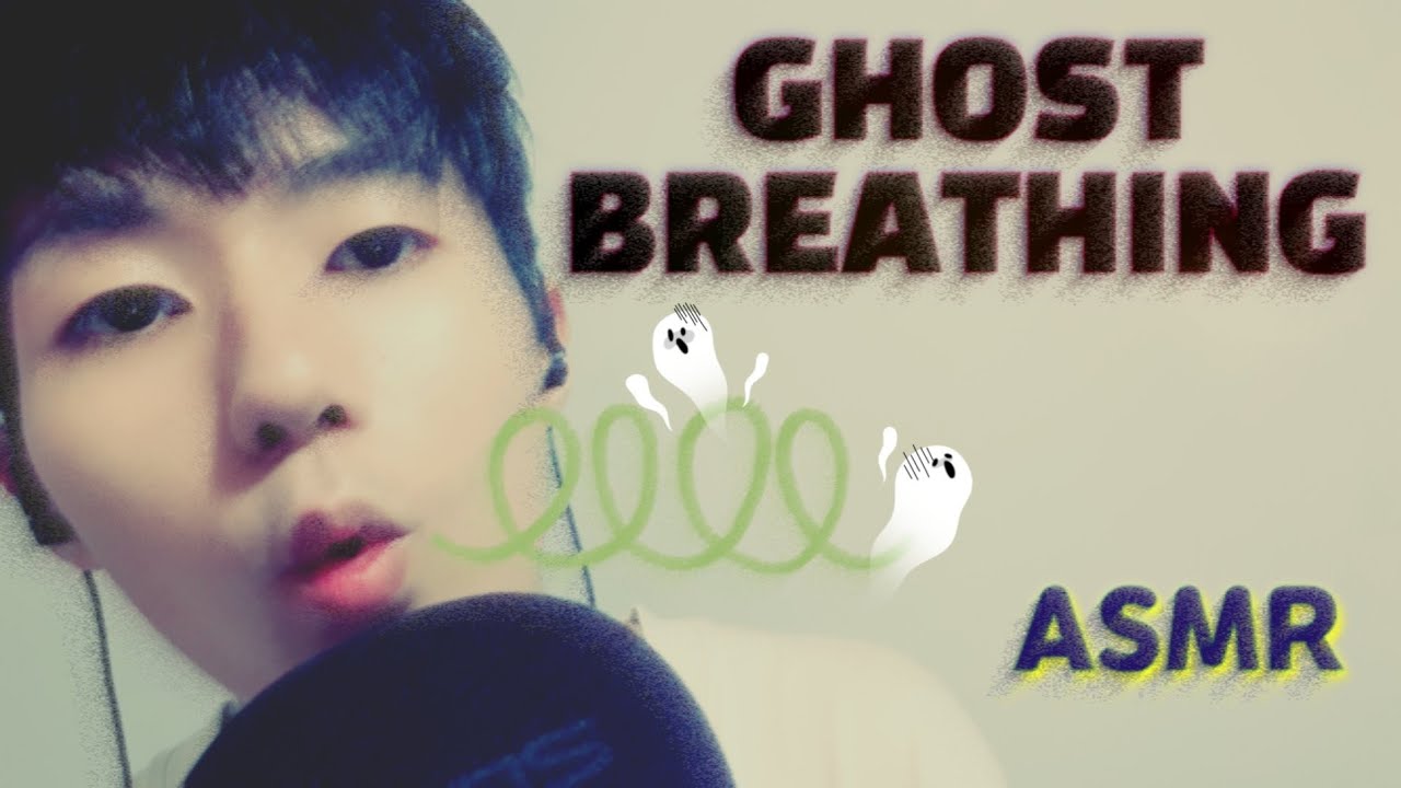 ASMR - BREATHING ASMR (delay sound effect added) l asmr blowing l ...