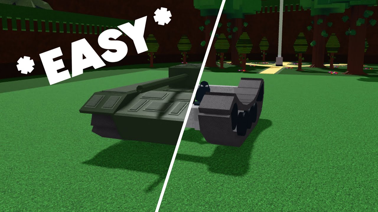 The easiest tank and tracks in Build a Boat - YouTube
