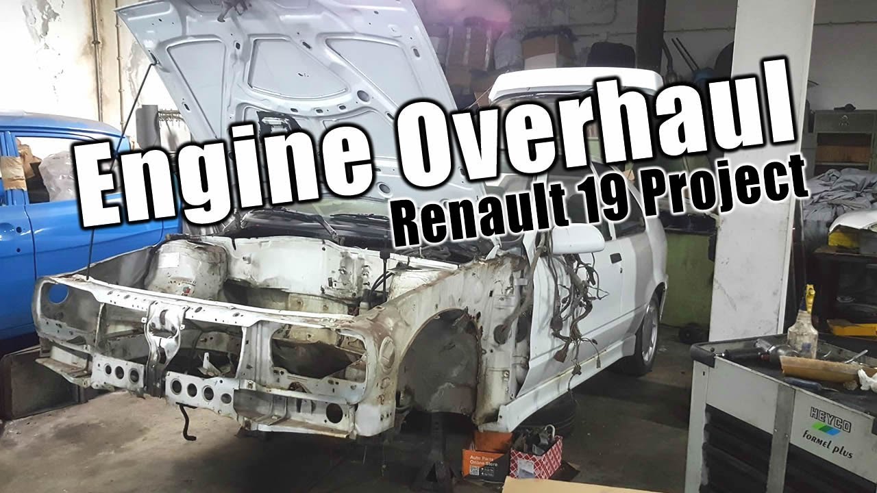 Renault 19 Project - Engine Bay Repair & Engine Overhaul - YouTube