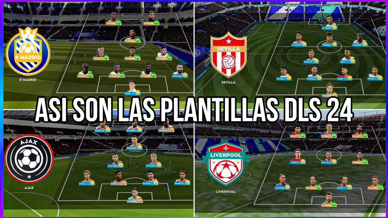 NUEVAS PLANTILLAS DE DLS 24 || DREAM LEAGUE SOCCER 2024 - YouTube
