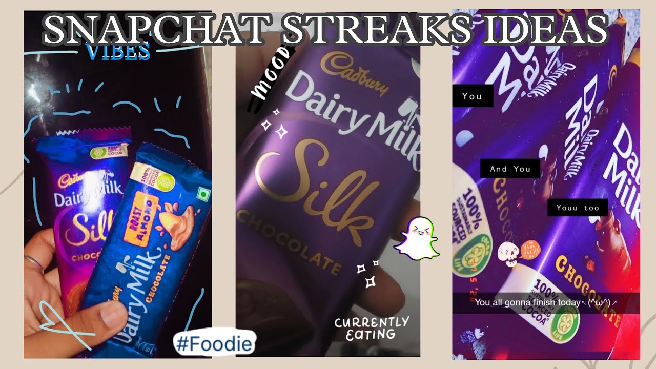Chocolate Snapchat streaks ideas//New streaks ideas//shexcutie - YouTube