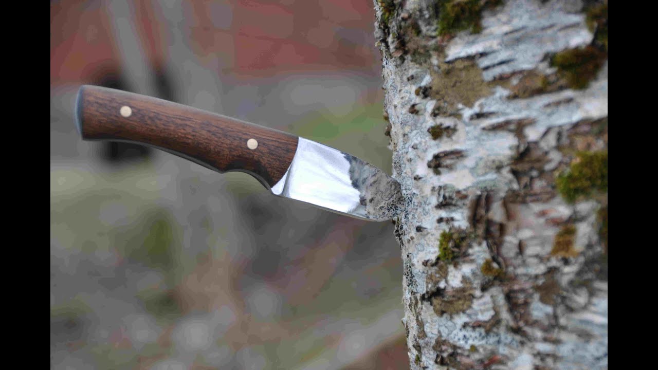 knife making- Making a small knife - YouTube