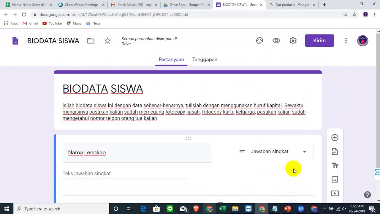 Sesi 1 Workshop Pemanfaatan Google Form Untuk Menunjang Kegiatan Administrasi & Layanan BK - YouTube