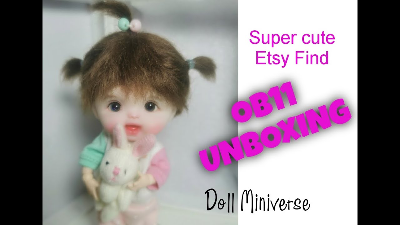 Unboxing my FIRST EVER OB11 doll from ETSY. Cute Obitsu 11cm BJD for ...