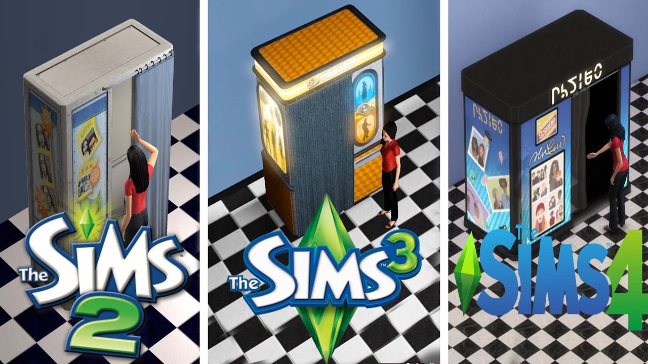 ♦️ Sims 2 vs Sims 3 vs Sims 4 : Photo Booth - YouTube