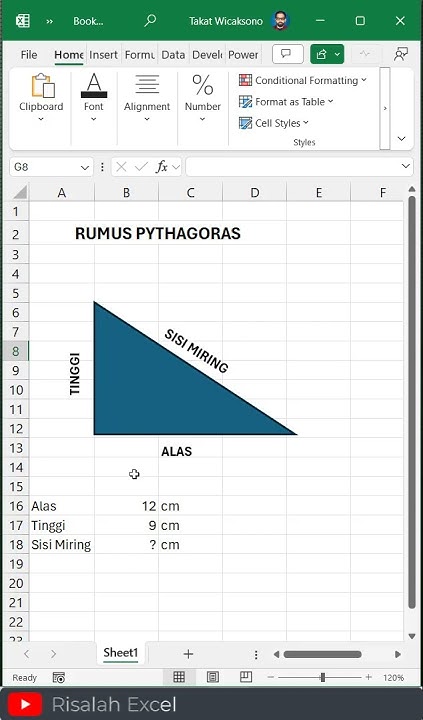 Menghitung Rumus Pythagoras - YouTube