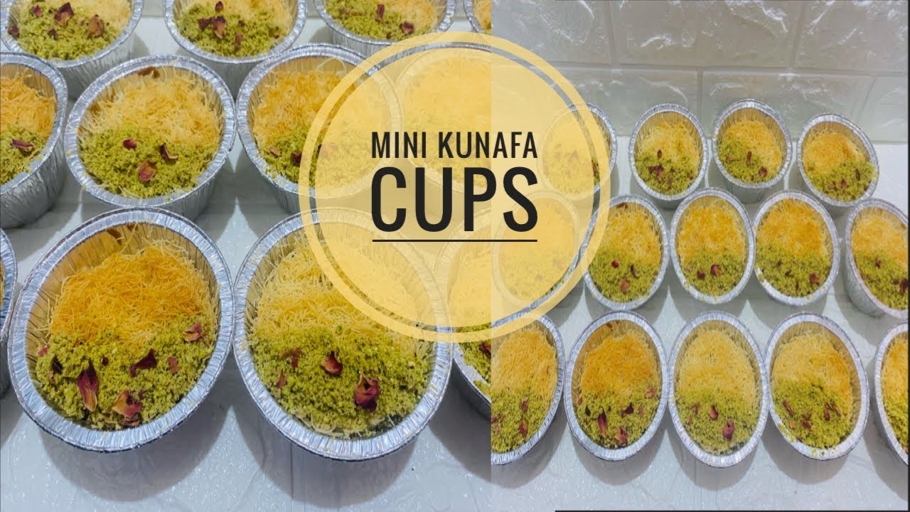 Kunafa cups//Mini kunafa cups//price and packing - YouTube