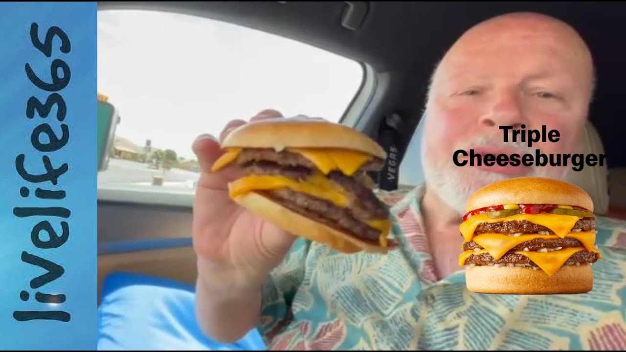 Mike Eats the Street: McDonald's Triple Cheeseburger #mcdonalds # ...