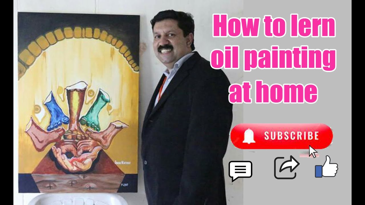 How to learn oil painting at home - YouTube