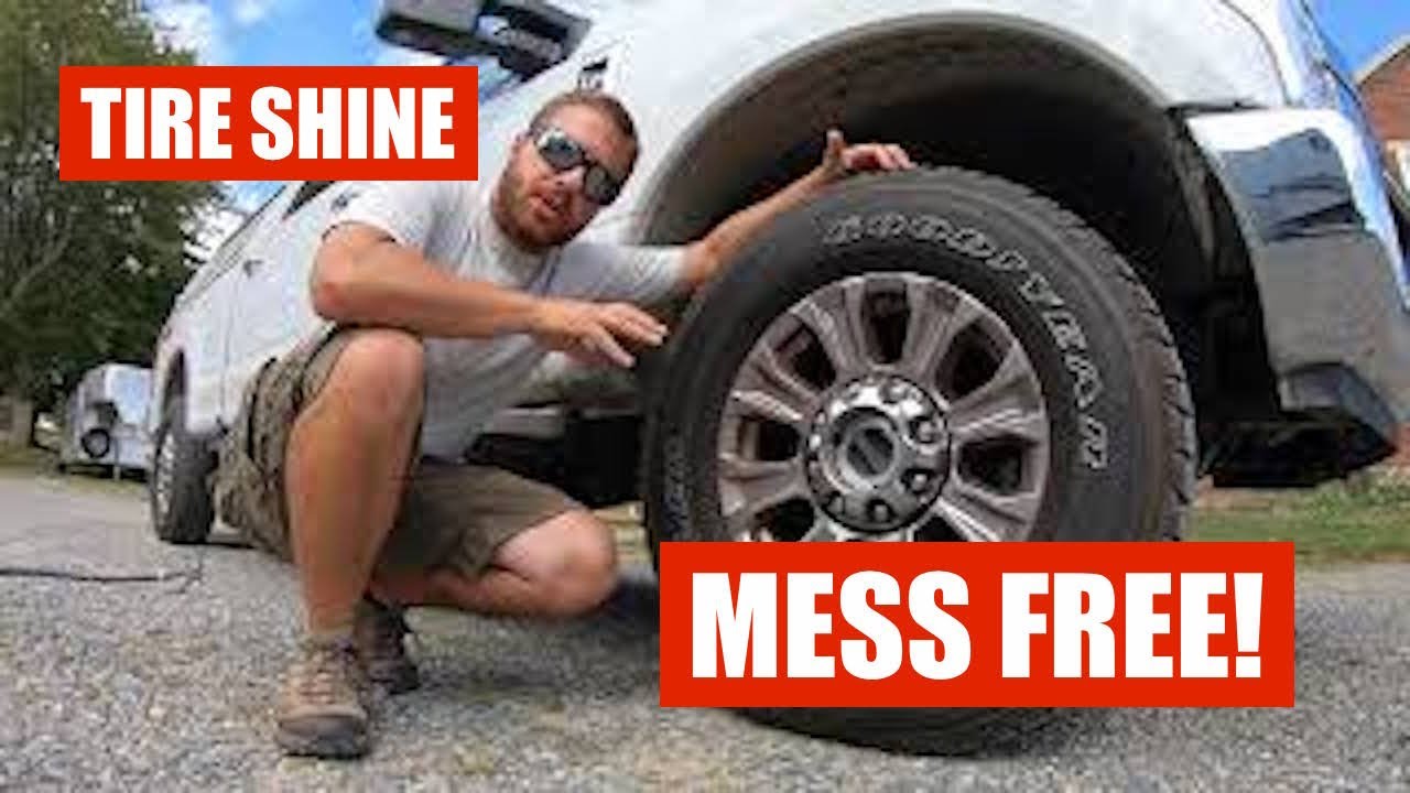 DIY! Tire shine without the mess! For FREE! - YouTube