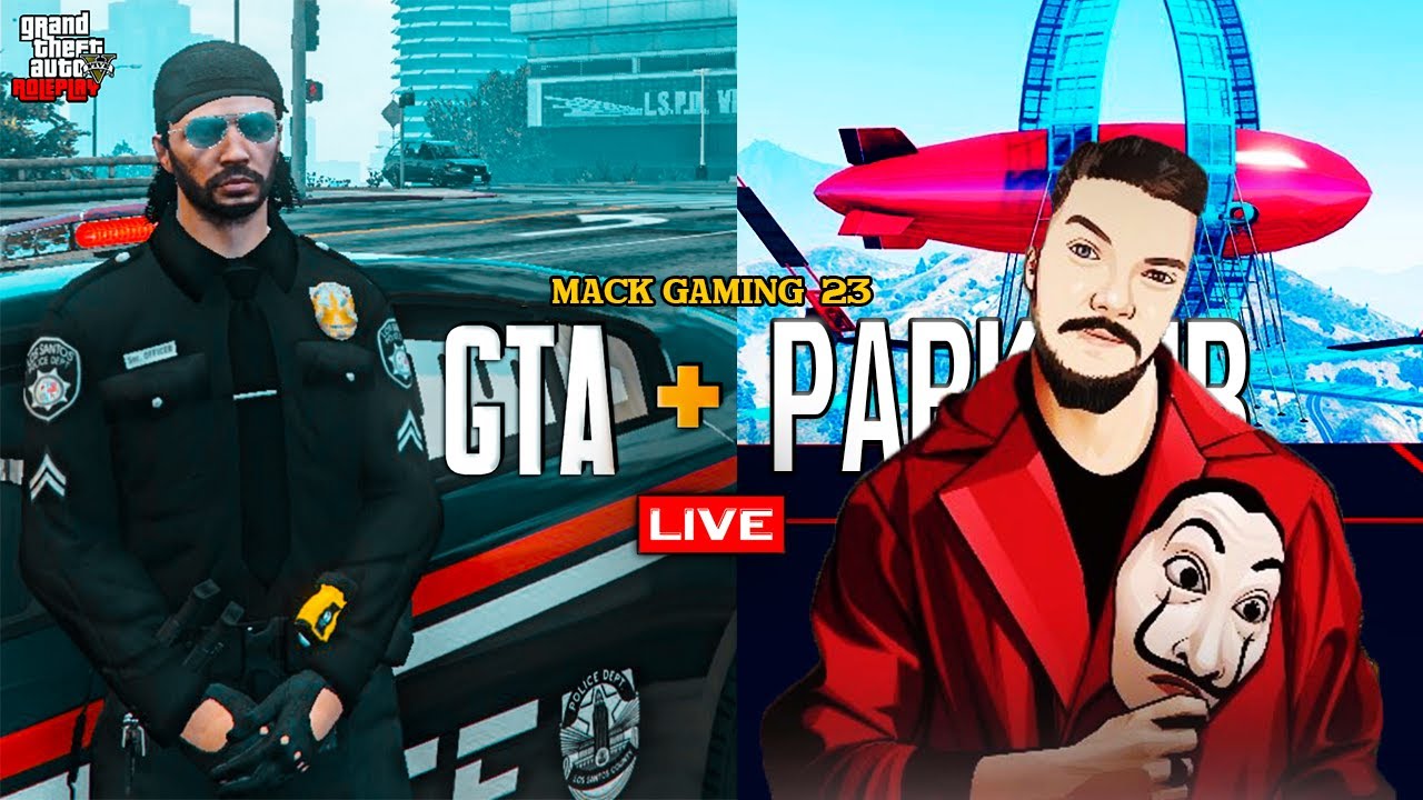 GTA Parkour with Hydra squad || TLRP LATER WITH MackGaming23|| #tlrp # ...