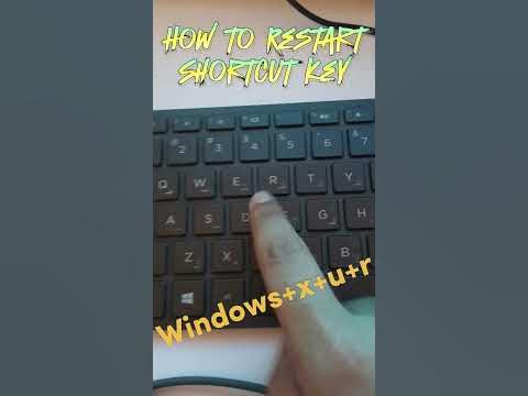 How to restart shortcut key #wisdomtechnical #keyboard #windowskey # ...