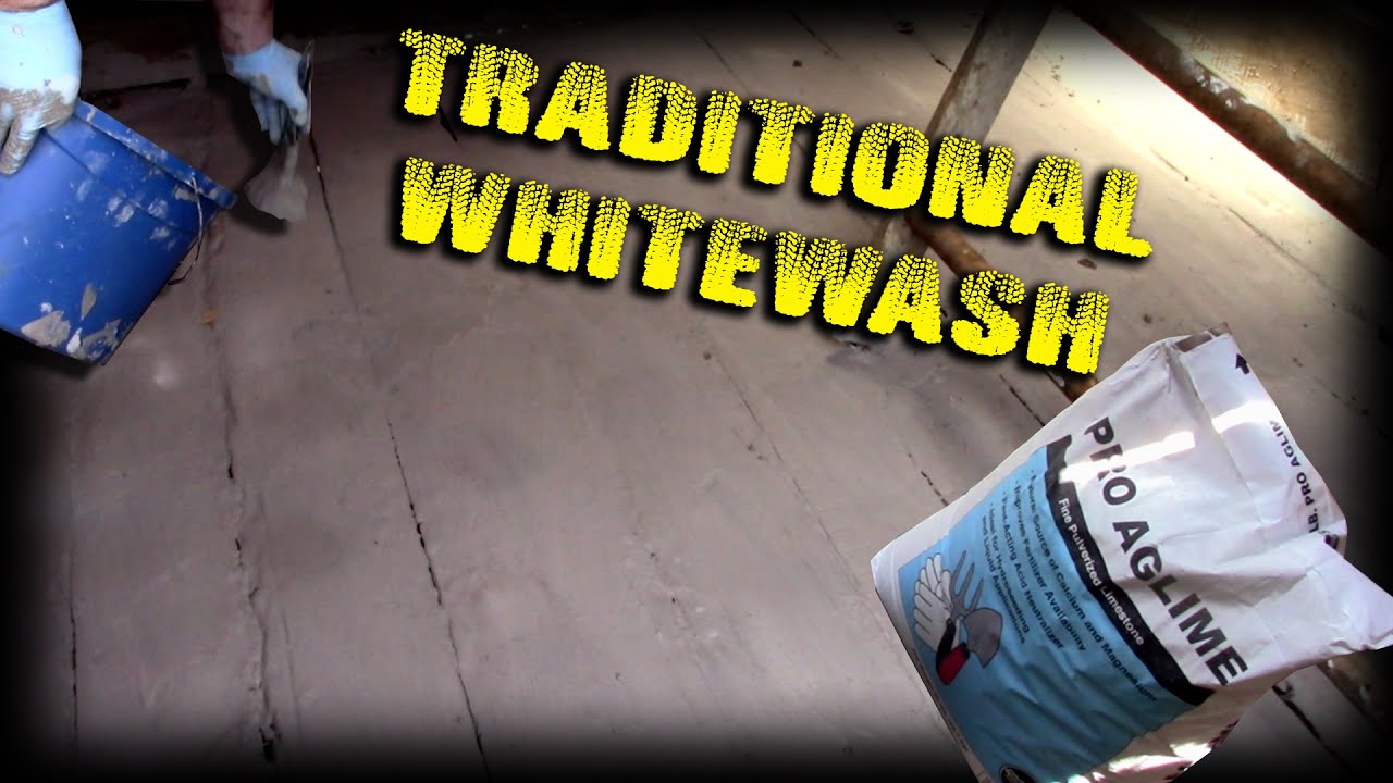 My Attempt at a Lime Whitewash - YouTube