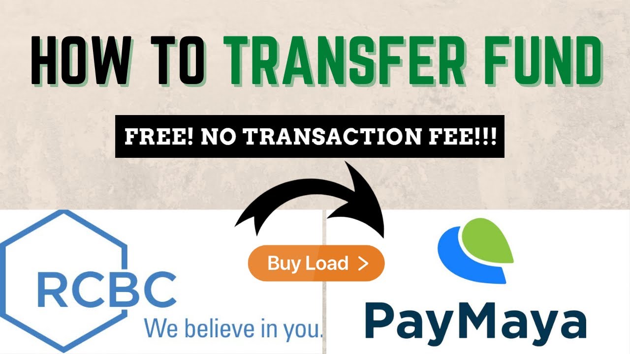 HOW TO TRANSFER FUND FROM RCBC TO PAYMAYA|NO TRANSACTION FEE - YouTube