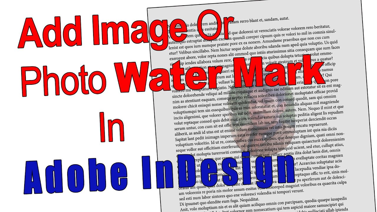 How To Add Image Or Photo Watermark In Adobe InDesign In Hindi YouTube how-to-add-image-or-photo-watermark-in-adobe-indesign-in-hindi-youtube