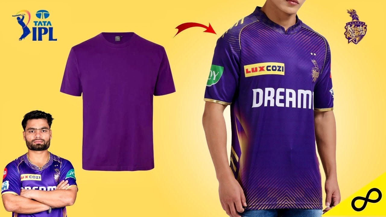 DIY KKR IPL Jersey at Home | Cricket IPL 2024 - YouTube