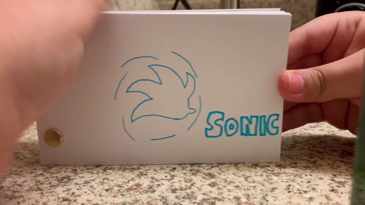 Sonic The hedgehog with flipbooks - YouTube