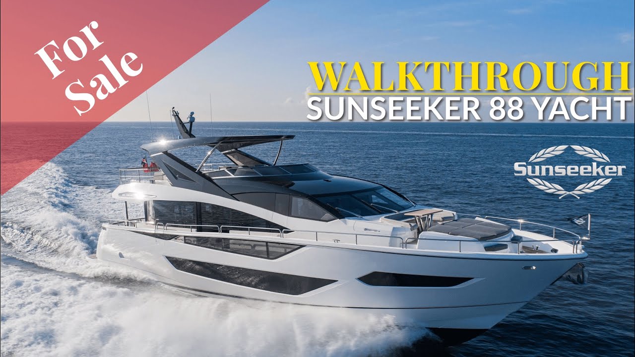 Visite- Nouveau Sunseeker 88 Yacht - YouTube