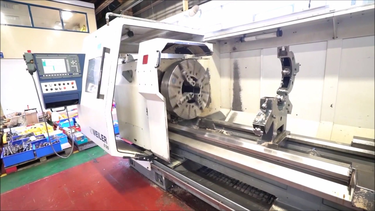 WEILER E 90 x 3000 CNC OIL COUNTRY FLATBED LATHE - FOR SALE - 631-586 ...