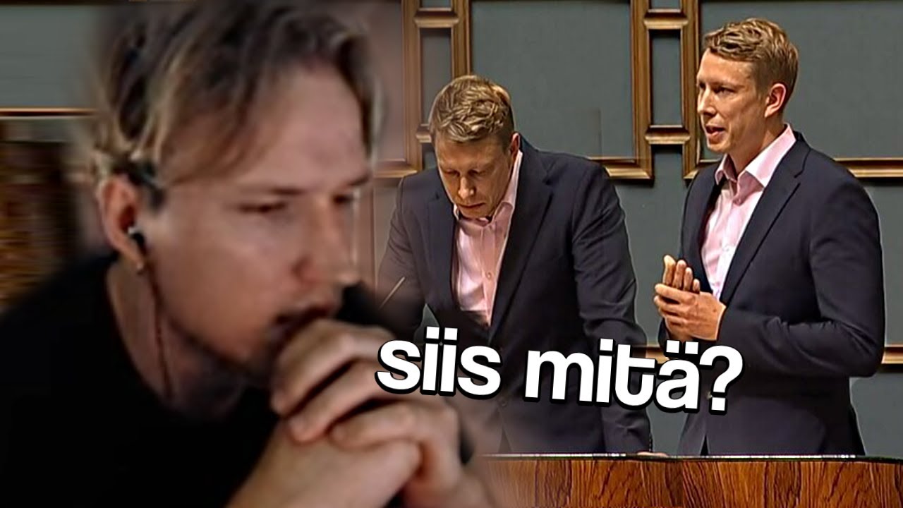 Terapeutti Ville itkee eduskunnassa | Kirdez Reagoi - YouTube