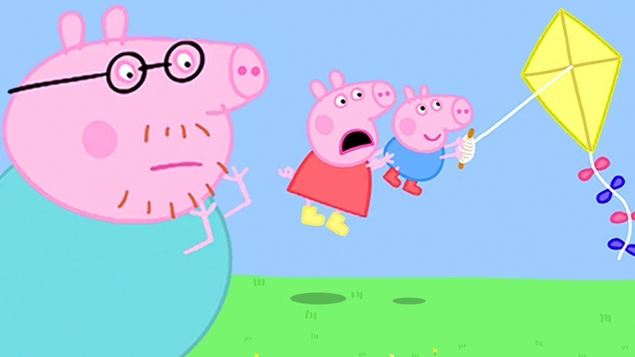 Peppa Pig in Hindi - Flying a Kite - Patang - हिंदी Kahaniya - Hindi ...