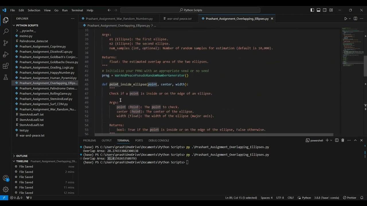 Overlapping Ellipses - YouTube