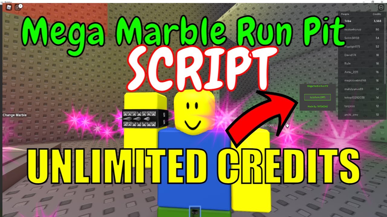 Mega Marble Run Pit Script | Auto Farm Points | Roblox GUI - YouTube
