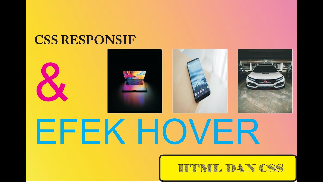 HTML & CSS: Membuat Efek Hover Mouse - YouTube