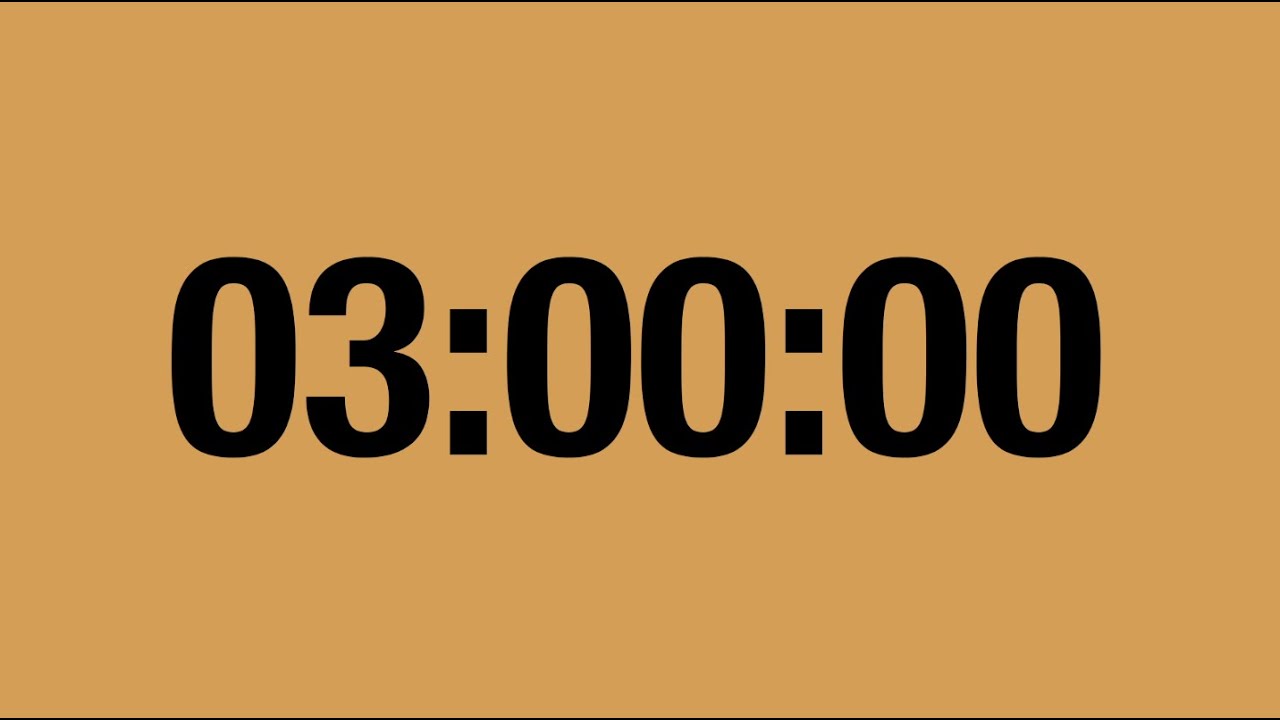 3 Hours Countdown Timer - Three Hours Counter - YouTube