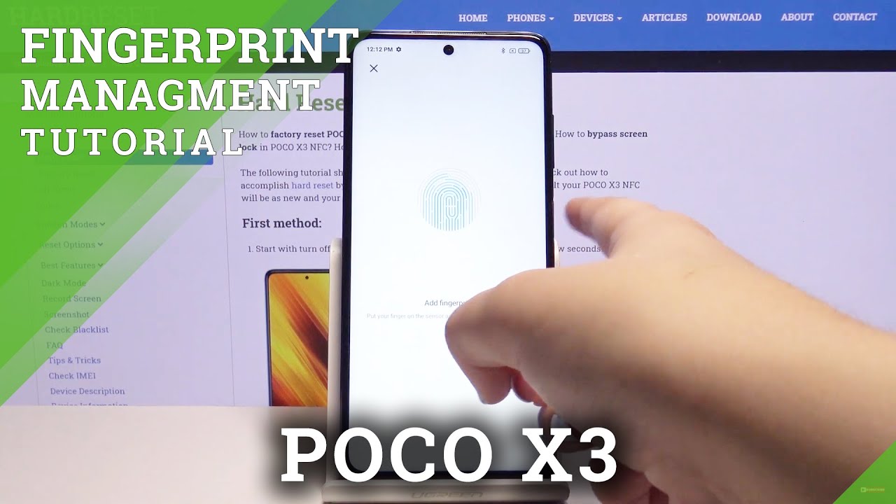 How to Add Fingerprint in POCO X3 – Set Up Screen Lock - YouTube