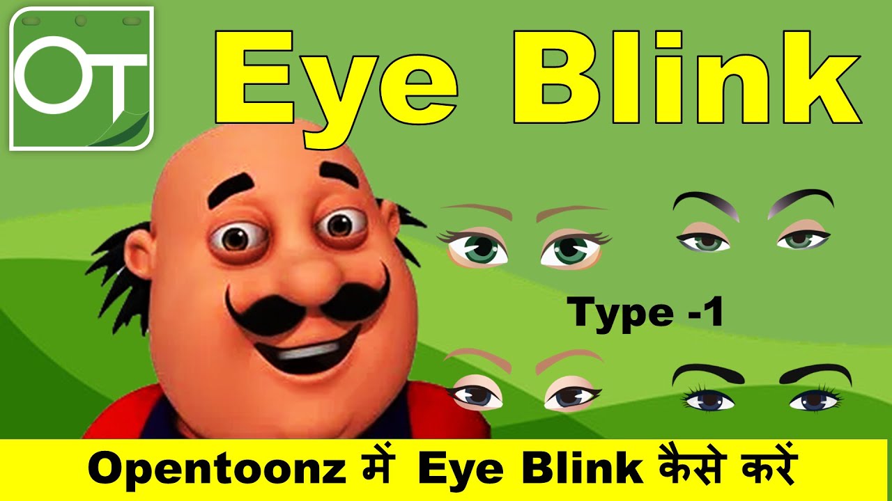 "How to Animate Eye Blinks in OpenToonz | Type -1 | Eye Blink Animation ...