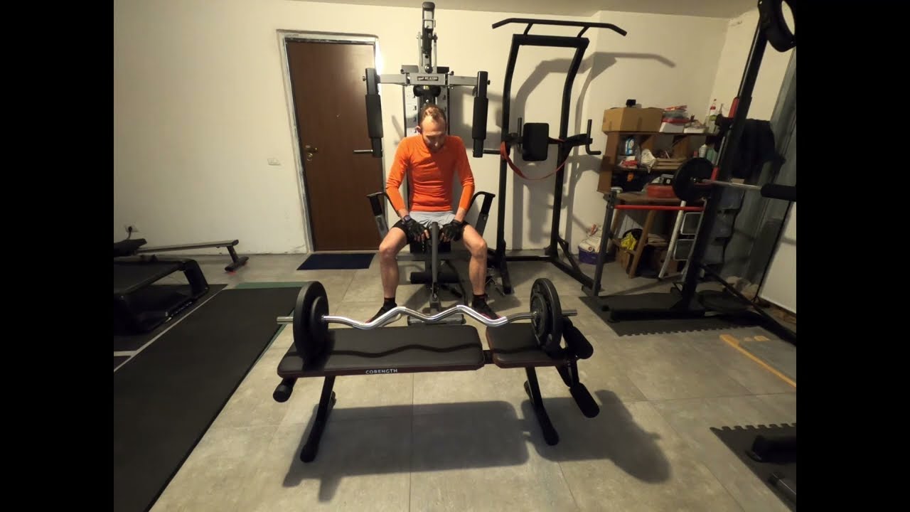 45 minuti allenamento pesi palestra scheda forza nelle braccia - YouTube