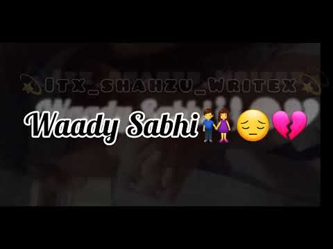 Whatsap status sad status |itx_shahzu_writex|Support My New Channel Thank You🖤🎧
