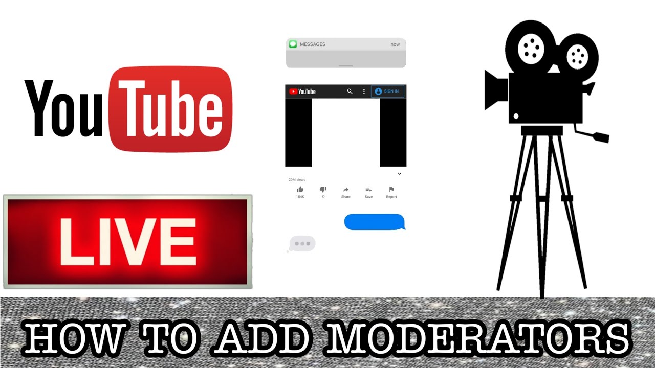 How to Add Moderators in Youtube Live Stream using Phone|Step by Step ...