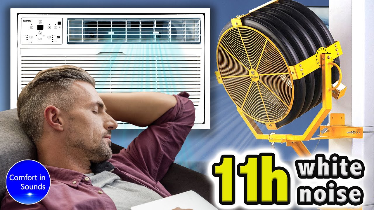 White noise, fall asleep instantly, big fan noise, air conditioner ...