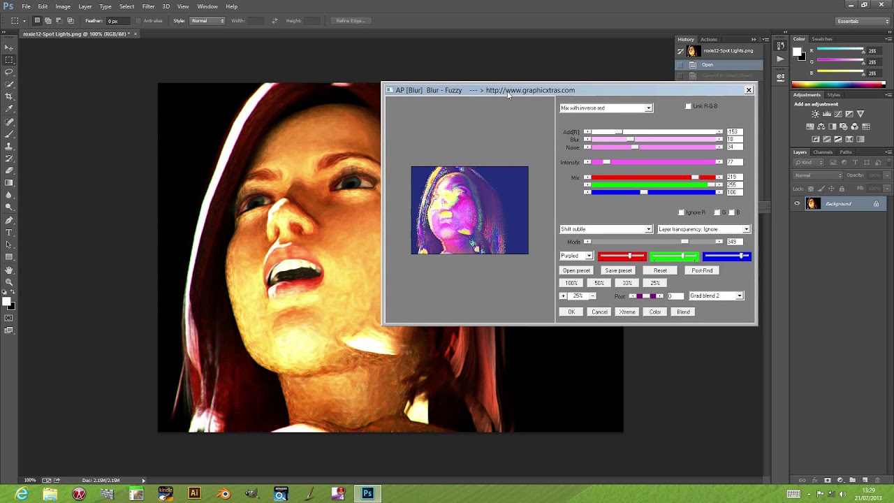 Photoshop plugins : Blur Fuzzy Plug in for Photoshop How to Use ...
