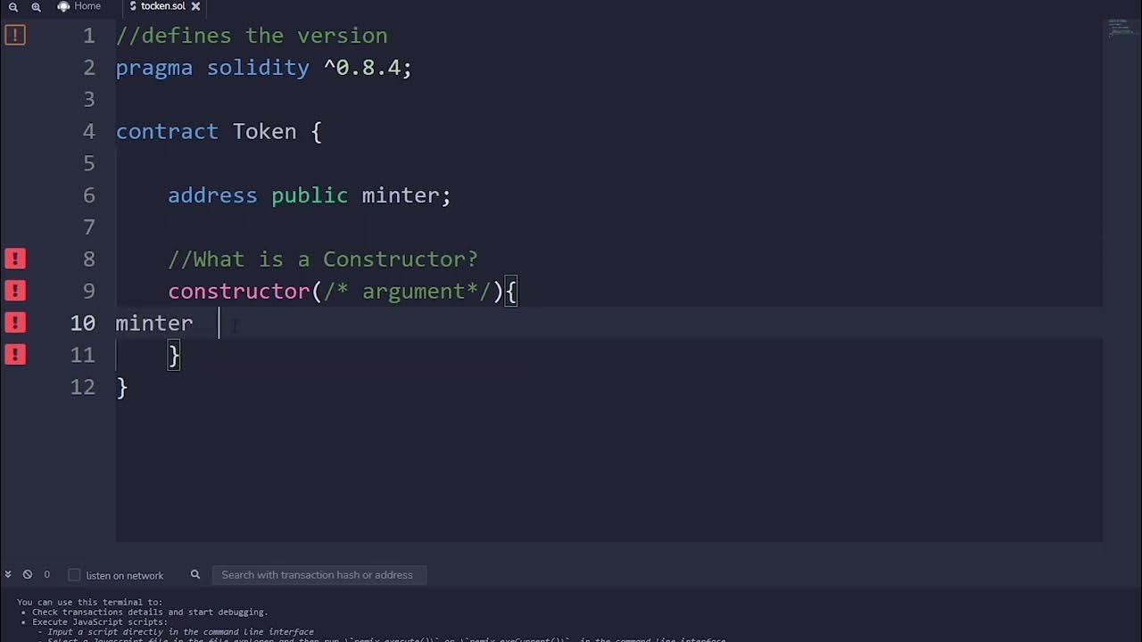 EP:05 - What is a Constructor Function in Solidity? - YouTube