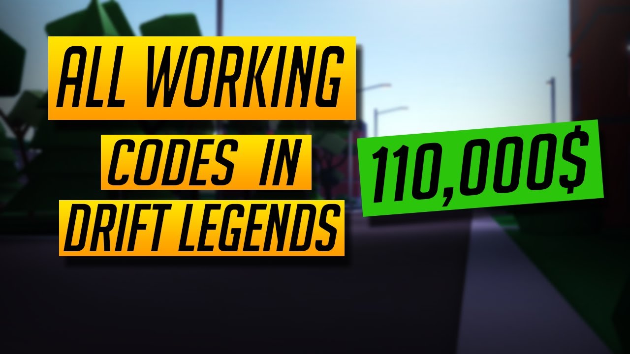 All working *Codes* in Drift Legends Roblox - YouTube