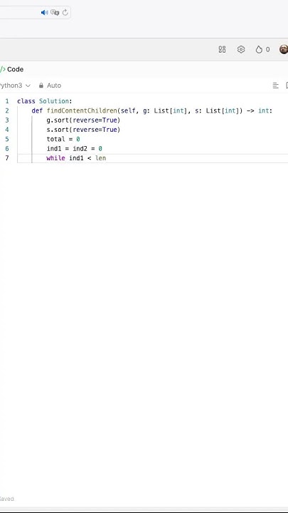 Leetcode 455 Assign Cookies Leetcodechallenge Python Leetcode 2905