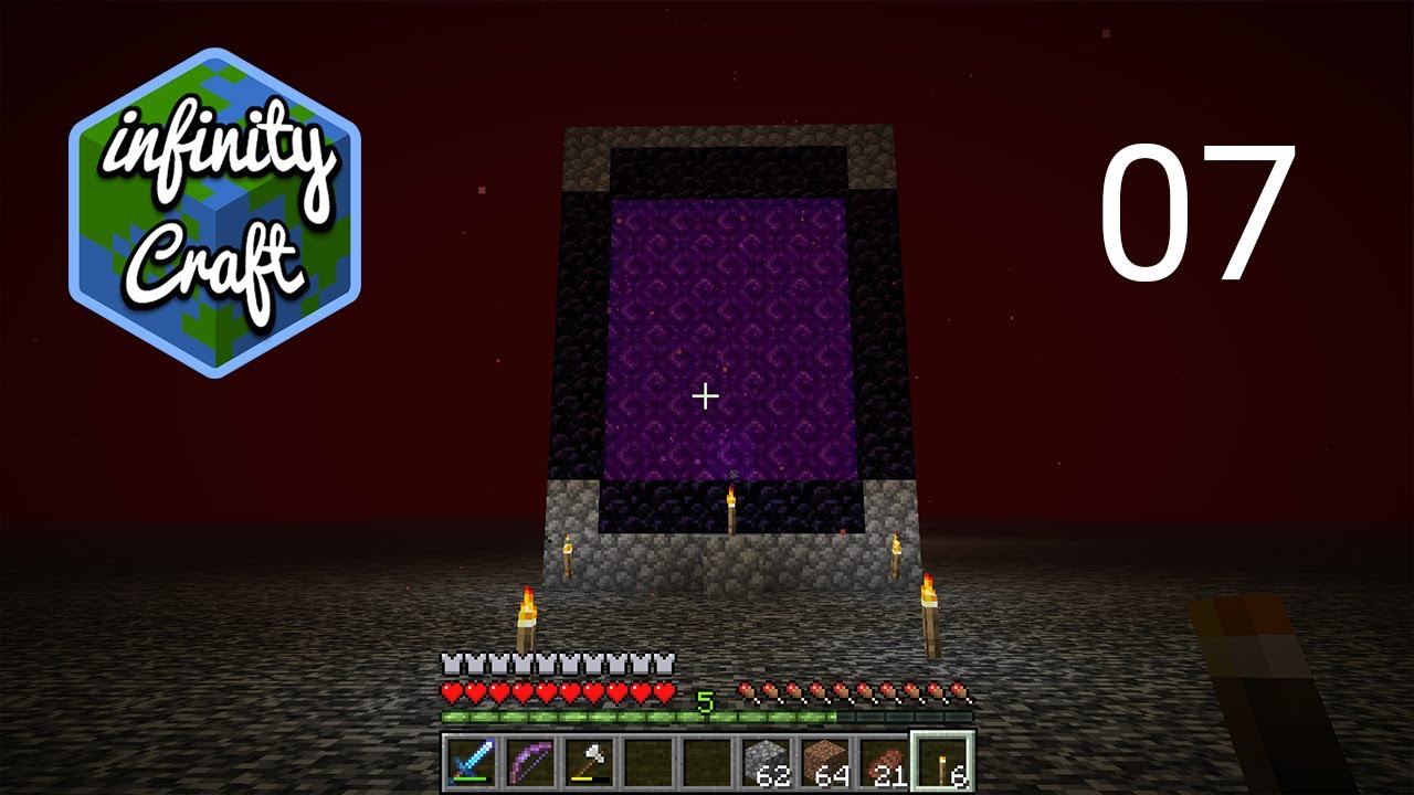 Exploring Through Portals - Minecraft Infinity Craft ep 07 - YouTube