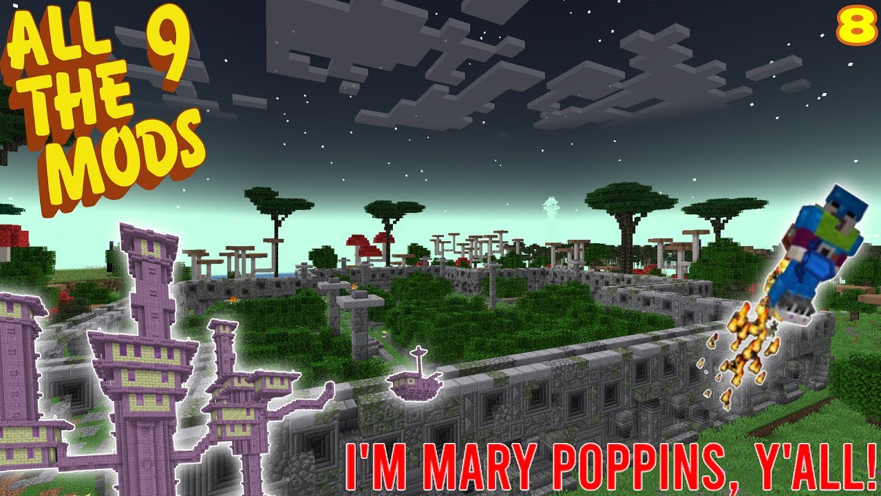 All the Mods 9 - Ep. 8: JETPACKING Through the Twilight Forest! (and bonus End busting) - YouTube