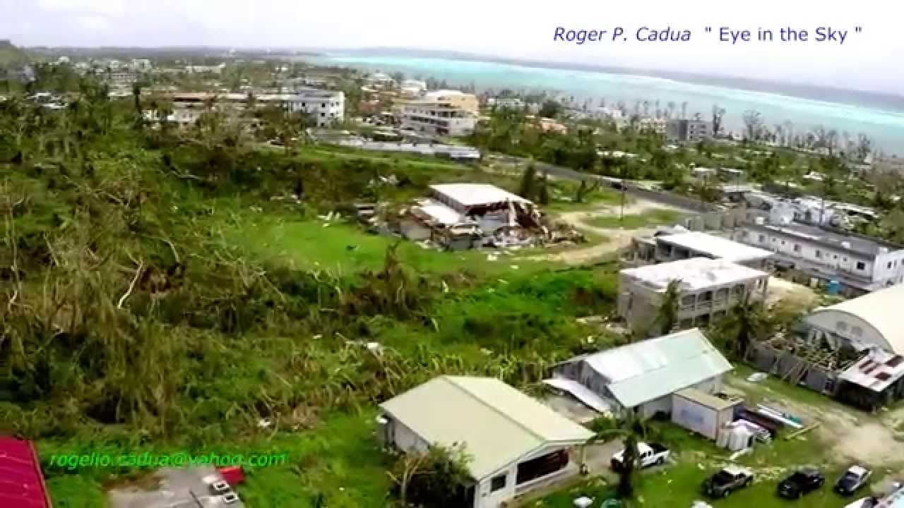 AERIAL video footages (5 Days later ) " Super Typhoon Soudelor "in ...