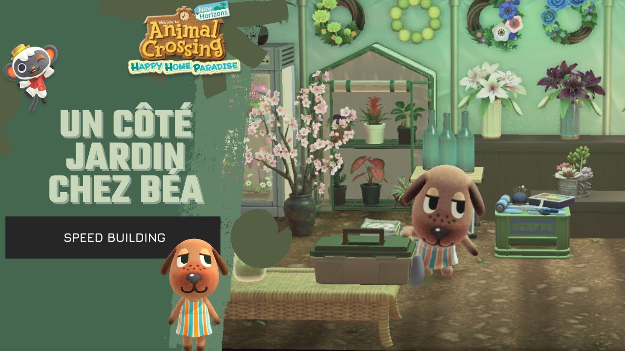 Un côté jardin chez Béa | Happy Home Paradise | ACNH Speed Building ...