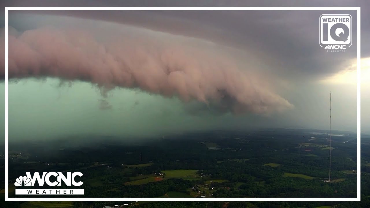 Shelf cloud during severe #weather time-lapse video - YouTube