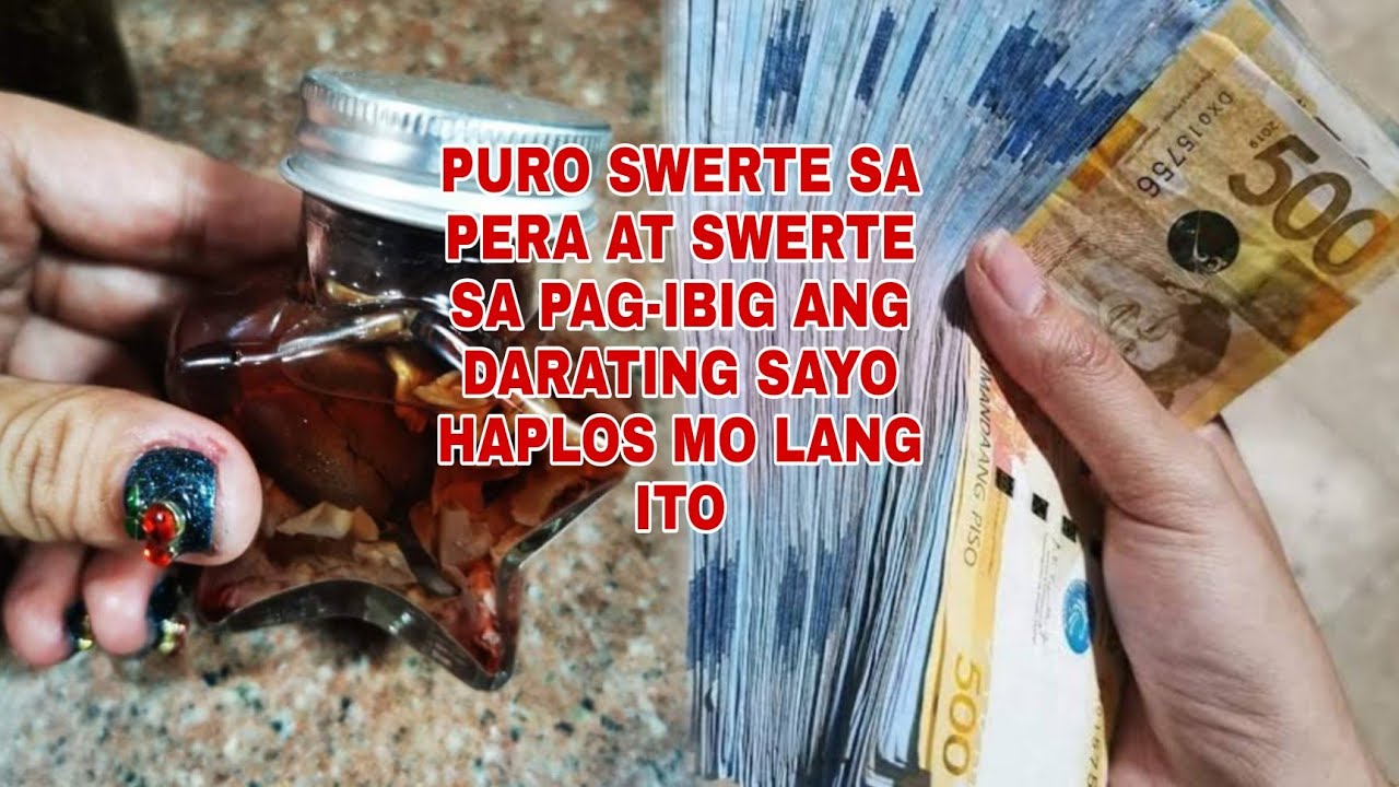 PURO SWERTE SA PERA AT SWERTE SA PAG-IBIG ANG DARATING SAYO SA HAPLOS ...