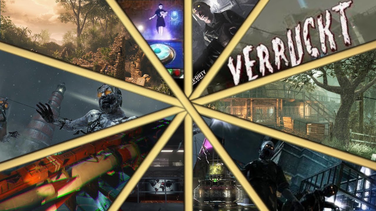 ALL COD WAW-BO3 ZOMBIES MAPS DAY ONE (Call of Duty Zombies) BIG GREENS ...
